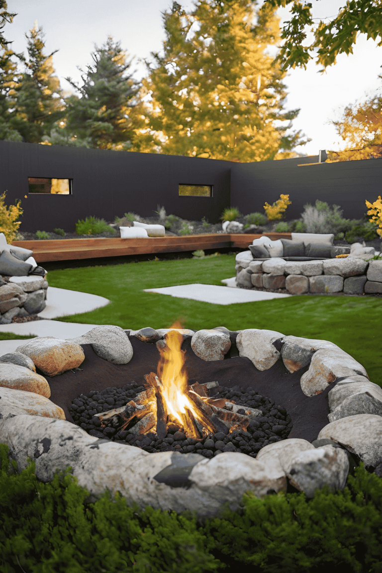 32 Stunning Outdoor Fire Pit Design Ideas for Your Backyard Glow ...