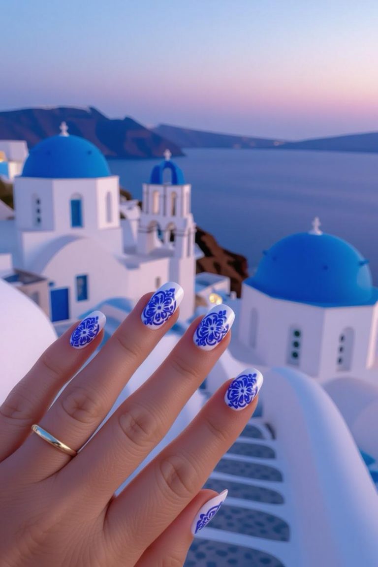 14 Stunning Greek-Inspired Nail Designs for a Chic Mediterranean Vibe ...