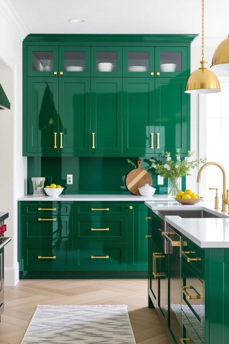19 Gorgeous Green Kitchen Cabinet Designs for a Fresh, Nature-Inspired ...