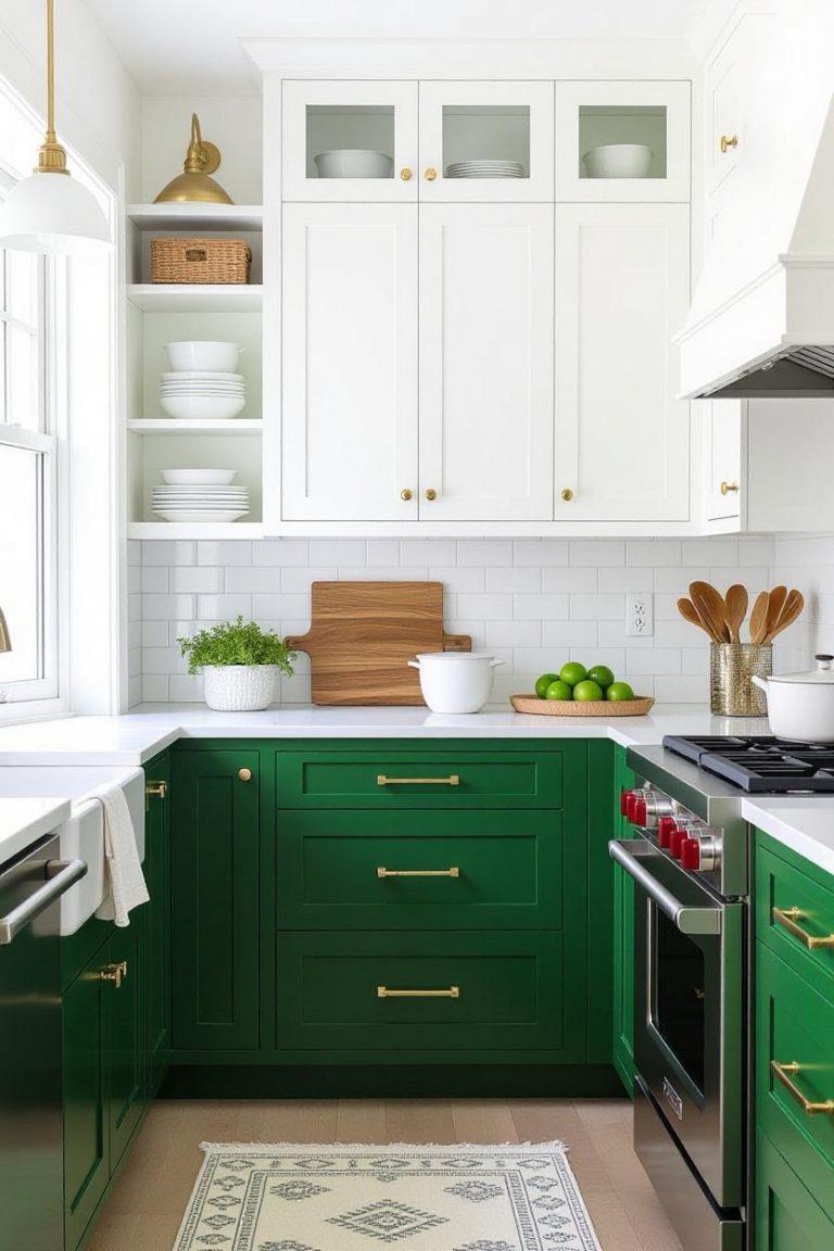 19 Gorgeous Green Kitchen Cabinet Designs for a Fresh, Nature-Inspired ...