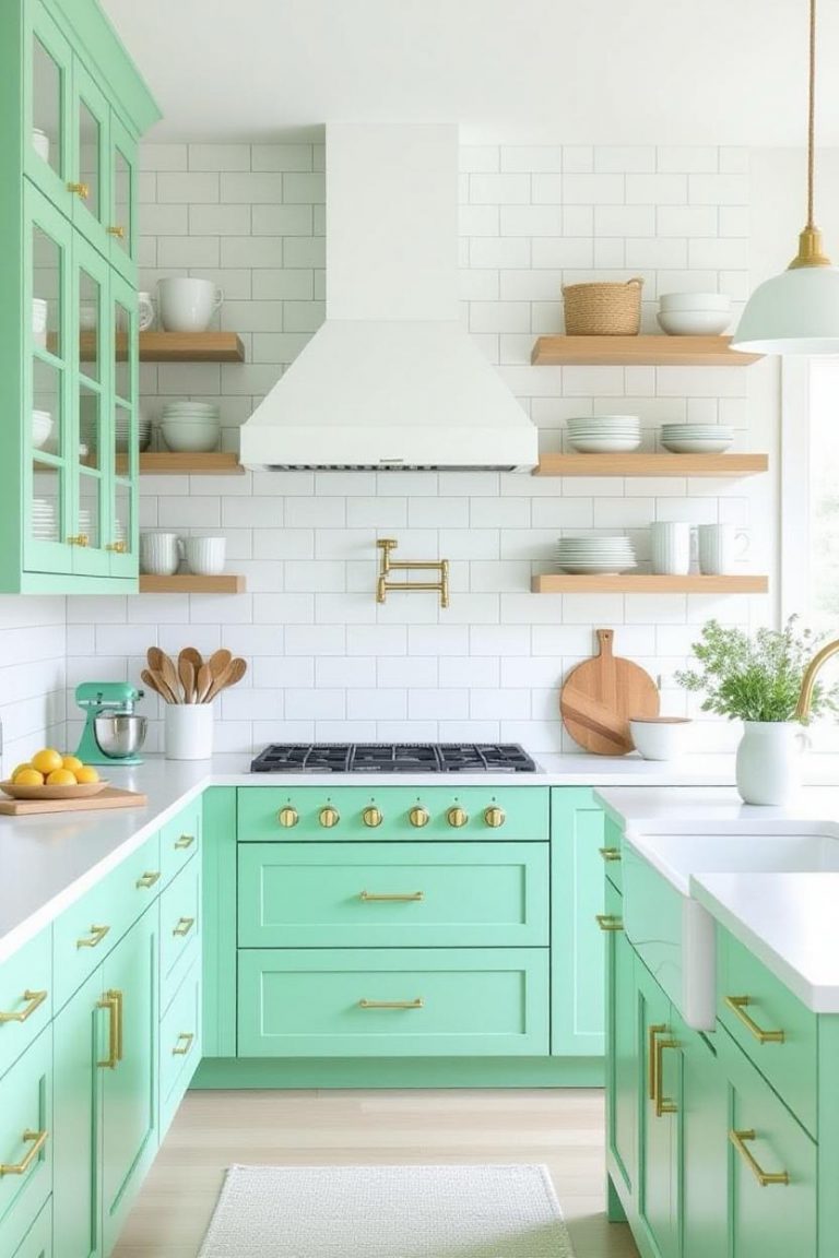19 Gorgeous Green Kitchen Cabinet Designs for a Fresh, Nature-Inspired ...