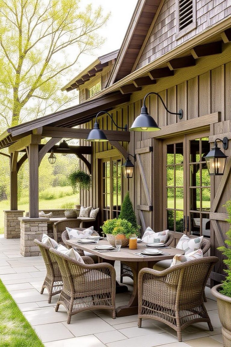15 Farmhouse Outdoor Lighting Ideas That Bring Rustic Elegance to Your ...