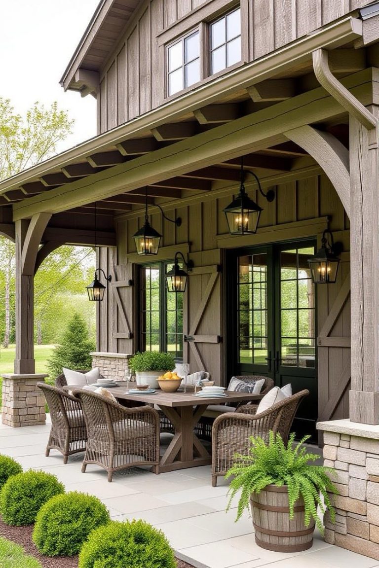 15 Farmhouse Outdoor Lighting Ideas That Bring Rustic Elegance to Your ...