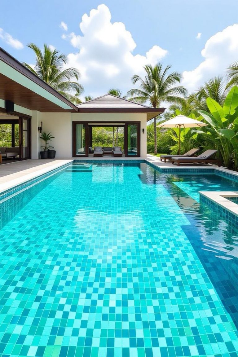15 Inspiring Pool Tile Ideas for a Breathtaking Backyard Escape - Spesh ...