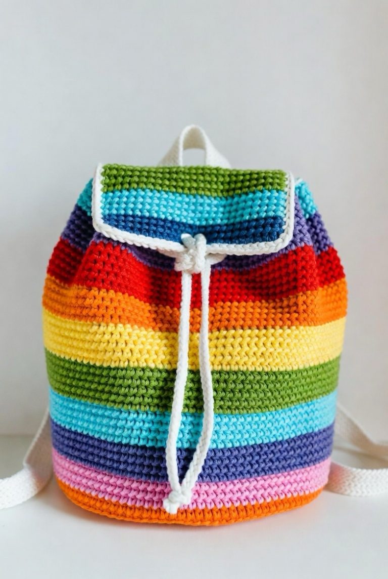 16 Cute & Creative Free Crochet Backpacks Perfect for Kids - Spesh View