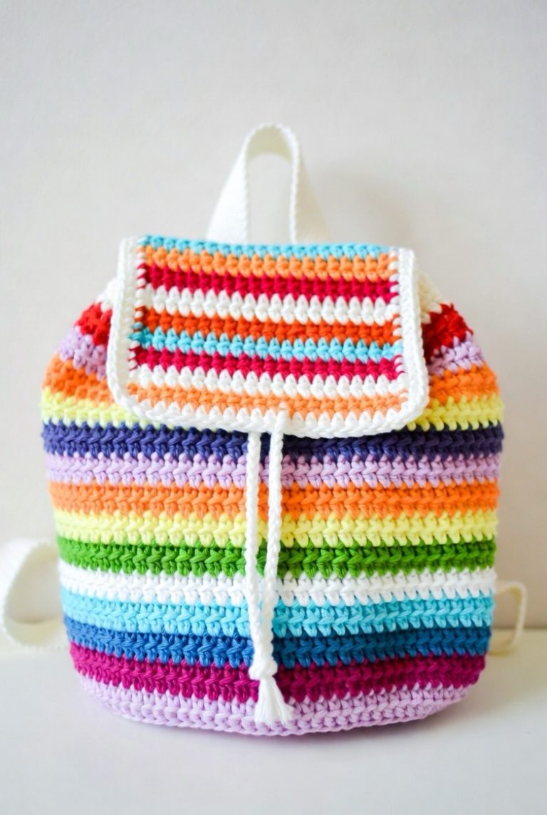 16 Cute & Creative Free Crochet Backpacks Perfect for Kids - Spesh View