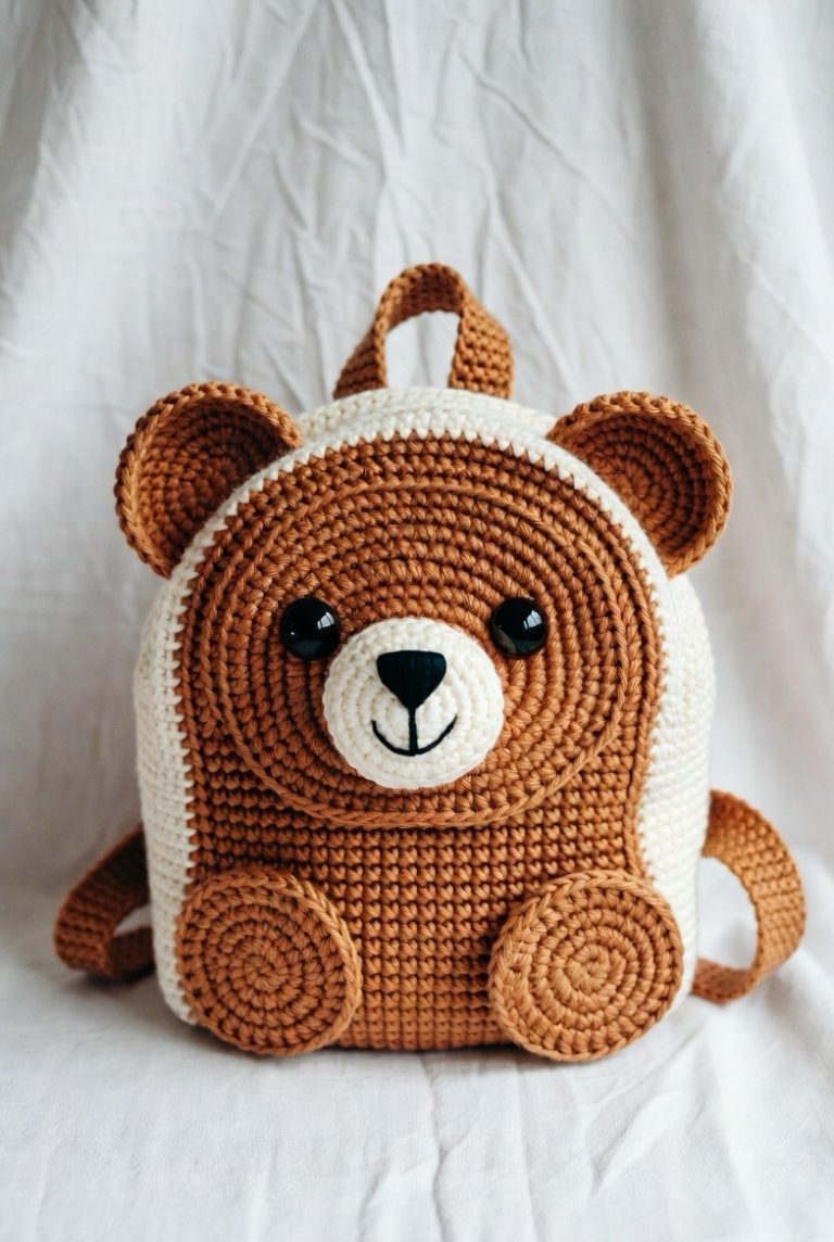 16 Cute & Creative Free Crochet Backpacks Perfect for Kids - Spesh View