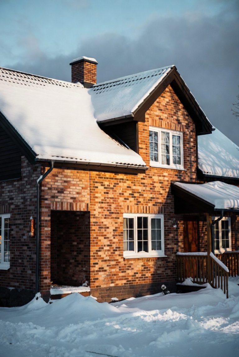 35 Charming Winter House Exterior Ideas for a Magical Season - Spesh View