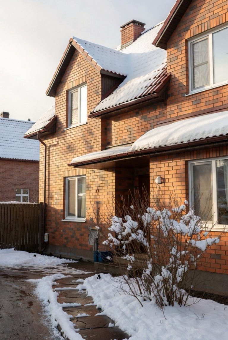 35 Charming Winter House Exterior Ideas for a Magical Season - Spesh View