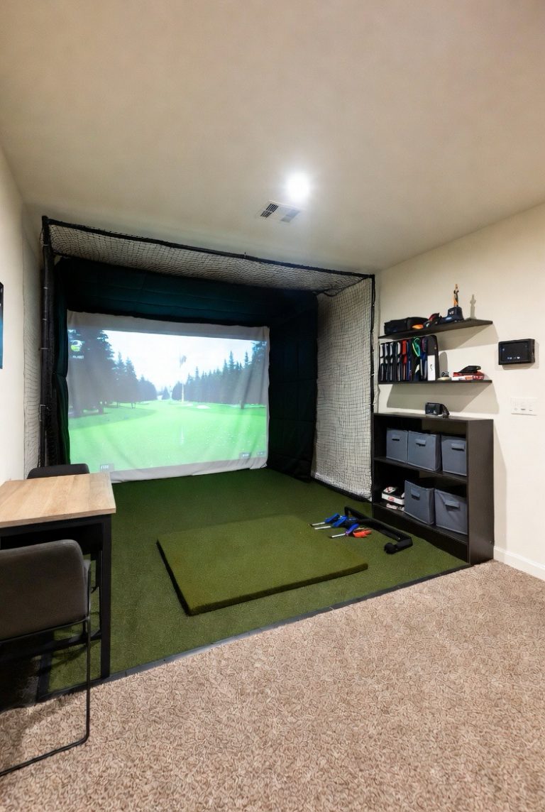 15 Elegant Indoor Golf Room Ideas for a Modern Home Setup - Spesh View