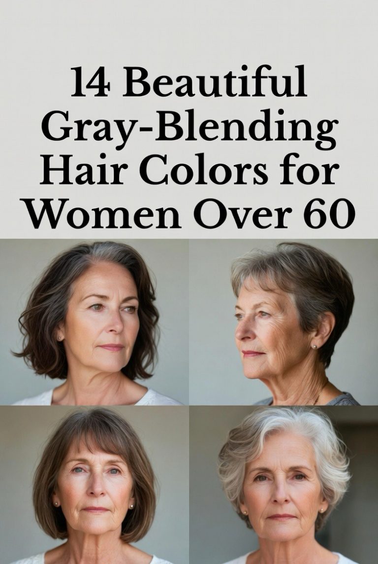 14 Beautiful Gray-Blending Hair Colors for Women Over 60 - Spesh View