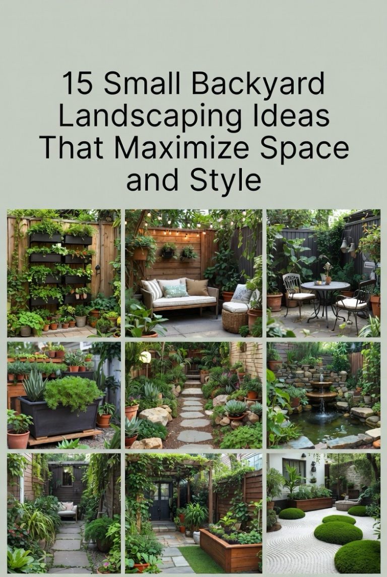 15 Small Backyard Landscaping Ideas That Maximize Space and Style ...