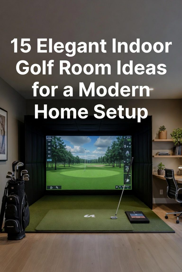 15 Elegant Indoor Golf Room Ideas for a Modern Home Setup - Spesh View