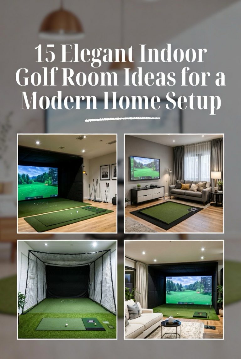 15 Elegant Indoor Golf Room Ideas for a Modern Home Setup - Spesh View