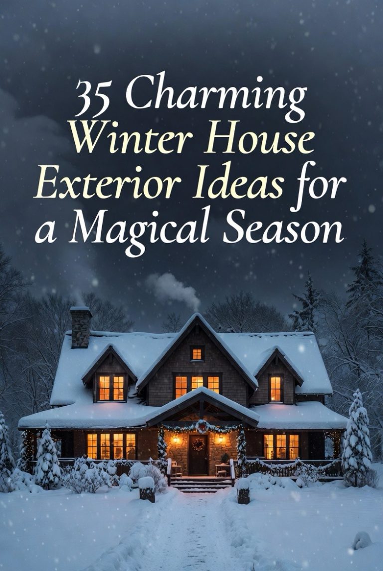 35 Charming Winter House Exterior Ideas for a Magical Season - Spesh View