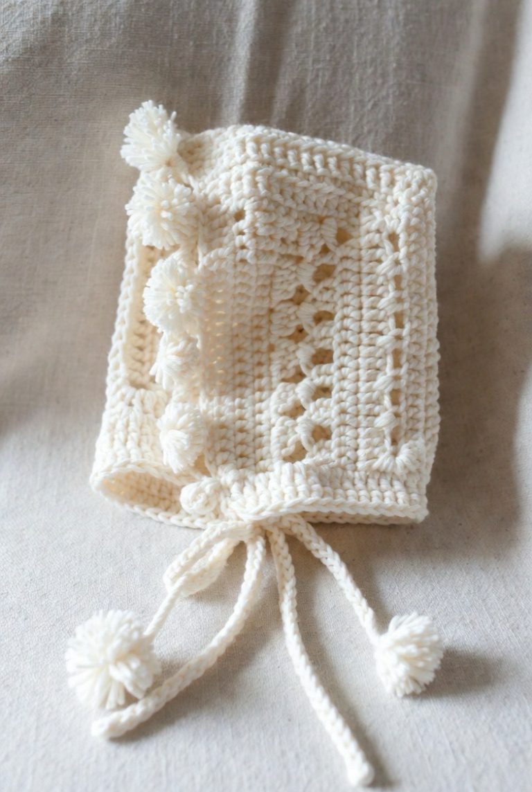 15 Cute and Cozy Crochet Baby Bonnet Ideas - Spesh View
