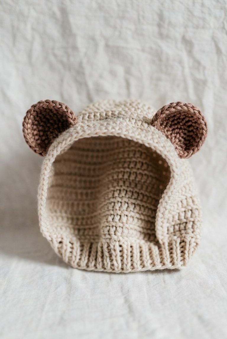 15 Cute and Cozy Crochet Baby Bonnet Ideas - Spesh View