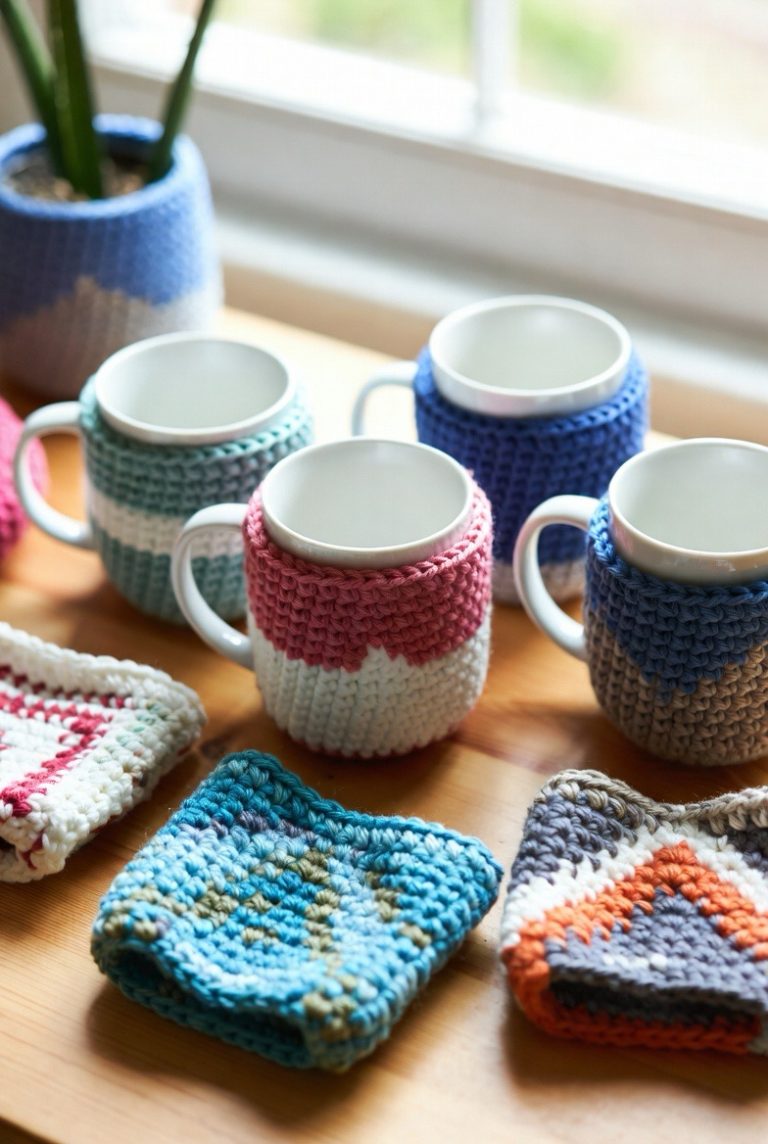 16 Adorable Crochet Cup Cozy Inspiration You’ll Love Using Every Day ...