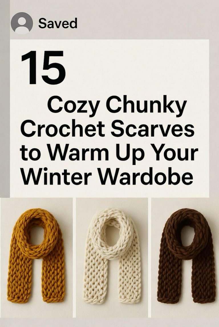 15 Cozy Chunky Crochet Scarves to Warm Up Your Winter Wardrobe - Spesh View