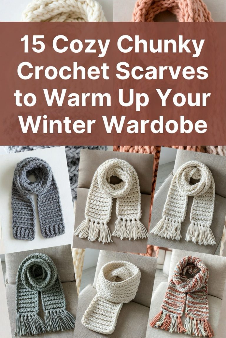 15 Cozy Chunky Crochet Scarves to Warm Up Your Winter Wardrobe - Spesh View