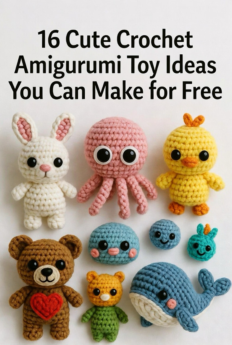16 Cute Crochet Amigurumi Toy Ideas You Can Make for Free - Spesh View