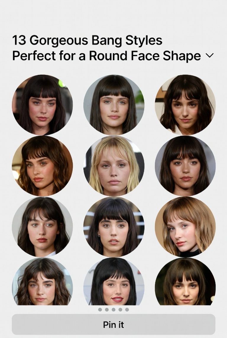 13 Gorgeous Bang Styles Perfect for a Round Face Shape - Spesh View