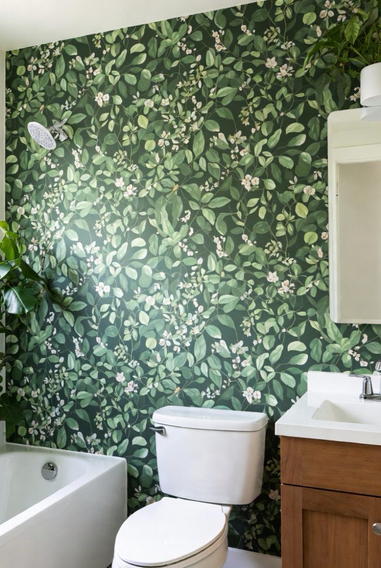 15 Gorgeous Bathroom Wallpaper Ideas for a Stylish Makeover - Spesh View